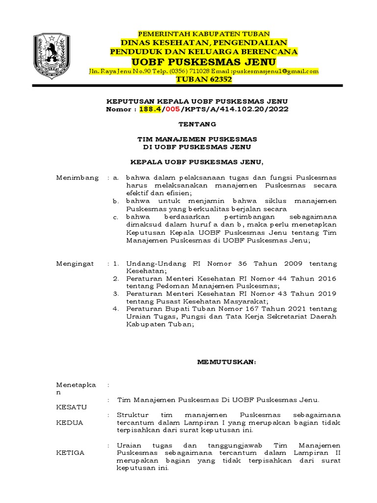CONTOH SK TERBARU 2022.docx | PDF