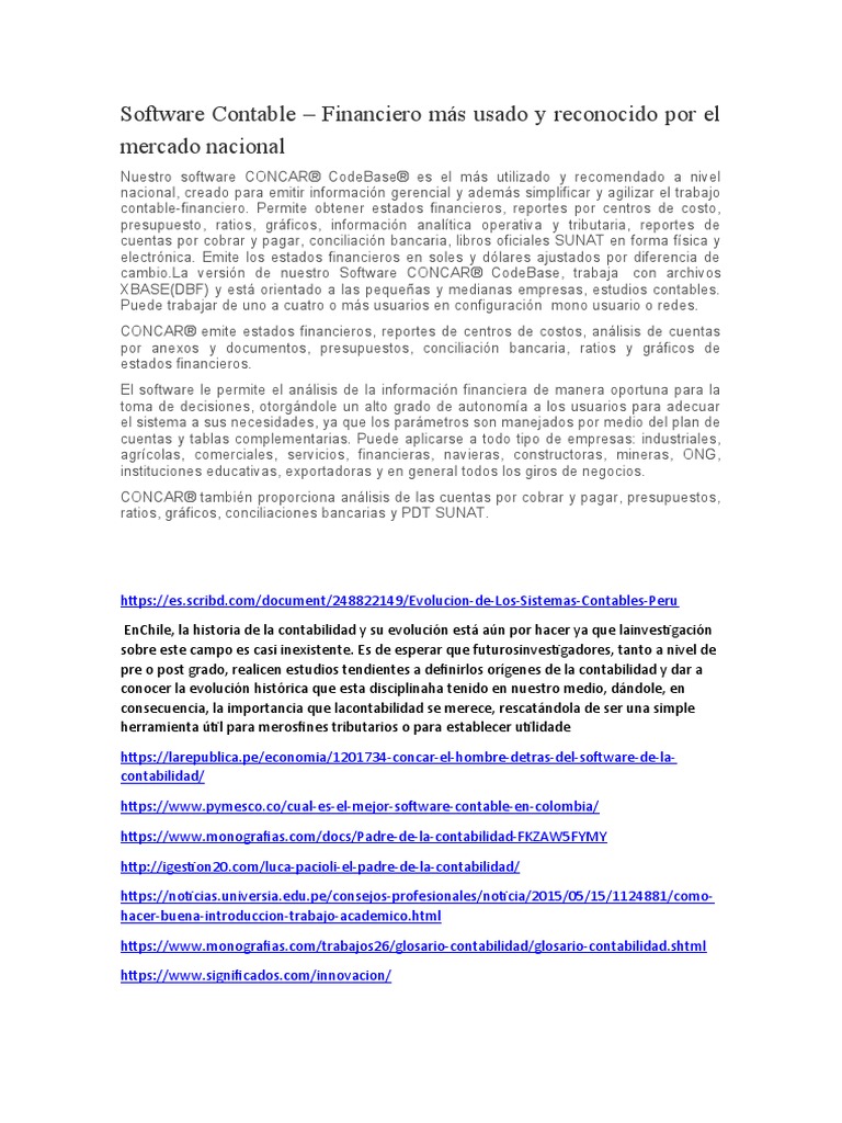 Software Contable | PDF