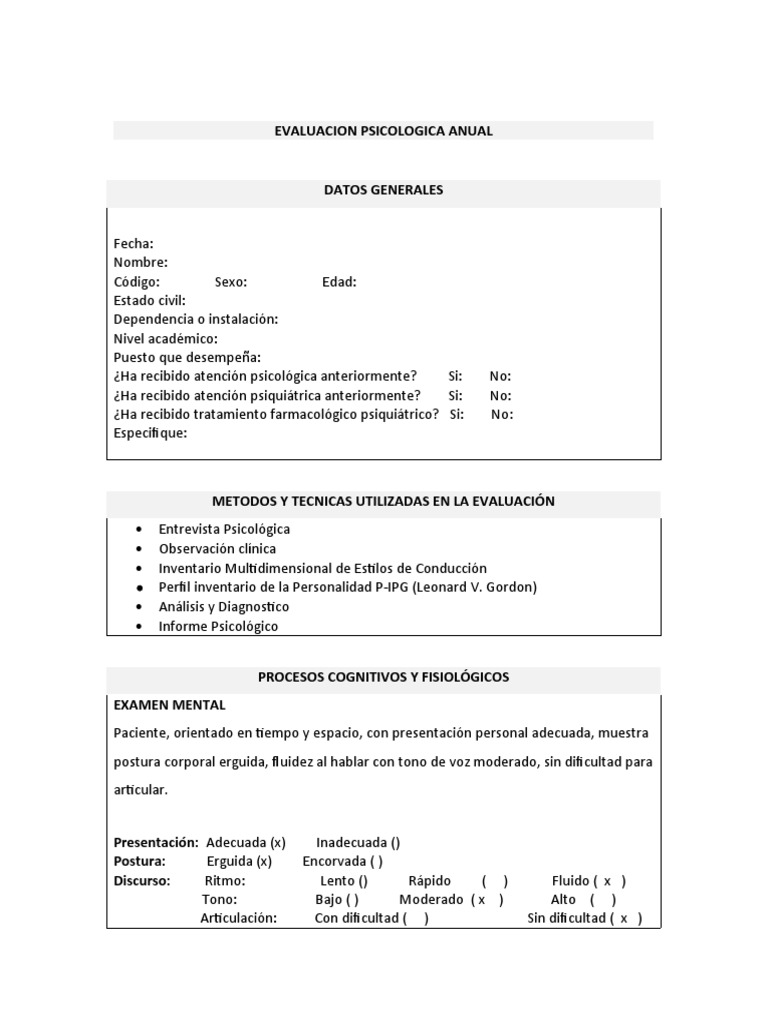 Formato Informe | PDF