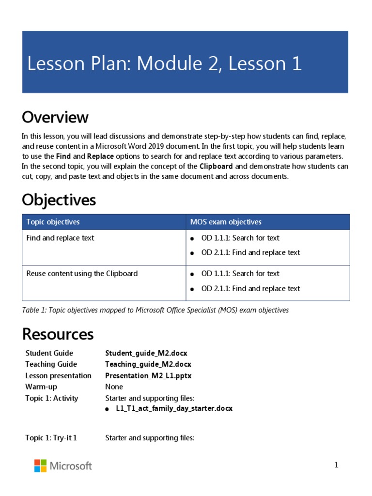 Word Associate Module 2 Tasks L1 To L4 | PDF