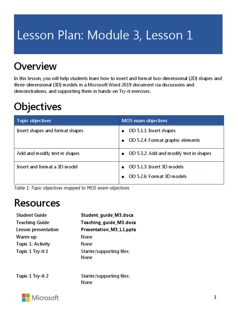 Word Associate Module 3 Tasks L1 To L5 Pdf 3 D Computer Graphics 6595
