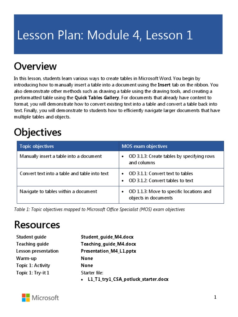 Word Associate Module 4 Tasks L1 To L4 | PDF