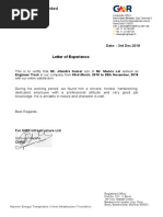 Experience Certificate For A Hotel Manager | PDF