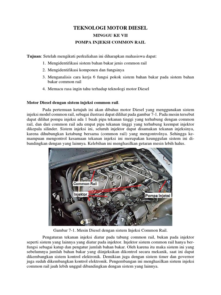 Pompa Injeksi Common Rail PDF | PDF