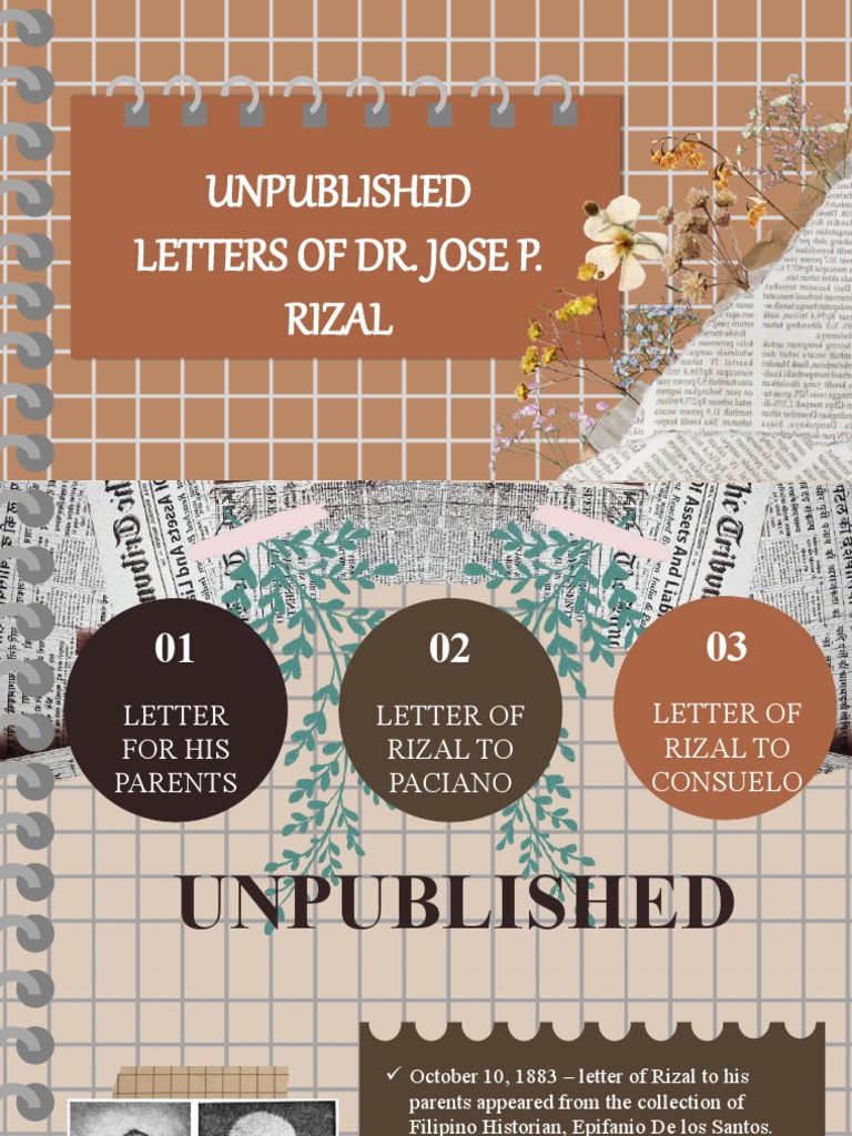 Unpublished Letters of Rizal - Sanson, Erika Joy B. Bsce 3a | PDF