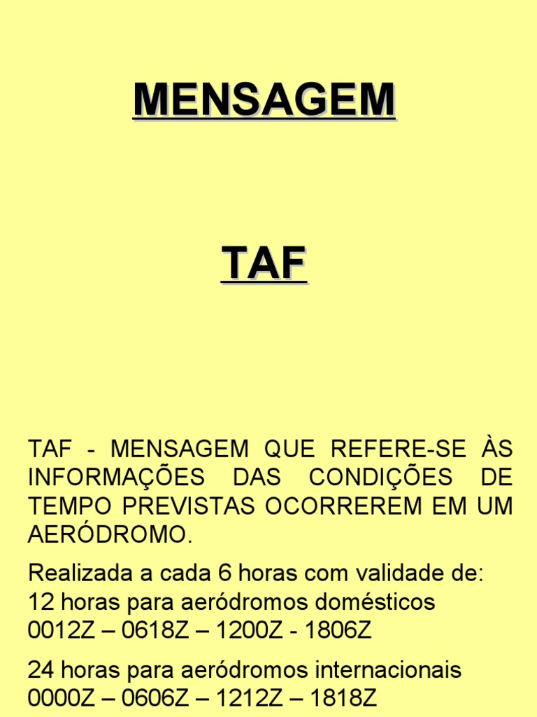 Código TAF PDF | PDF
