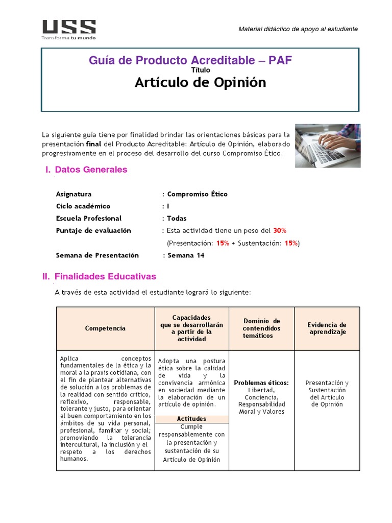 Guía Paf Ce 2023-1 | PDF