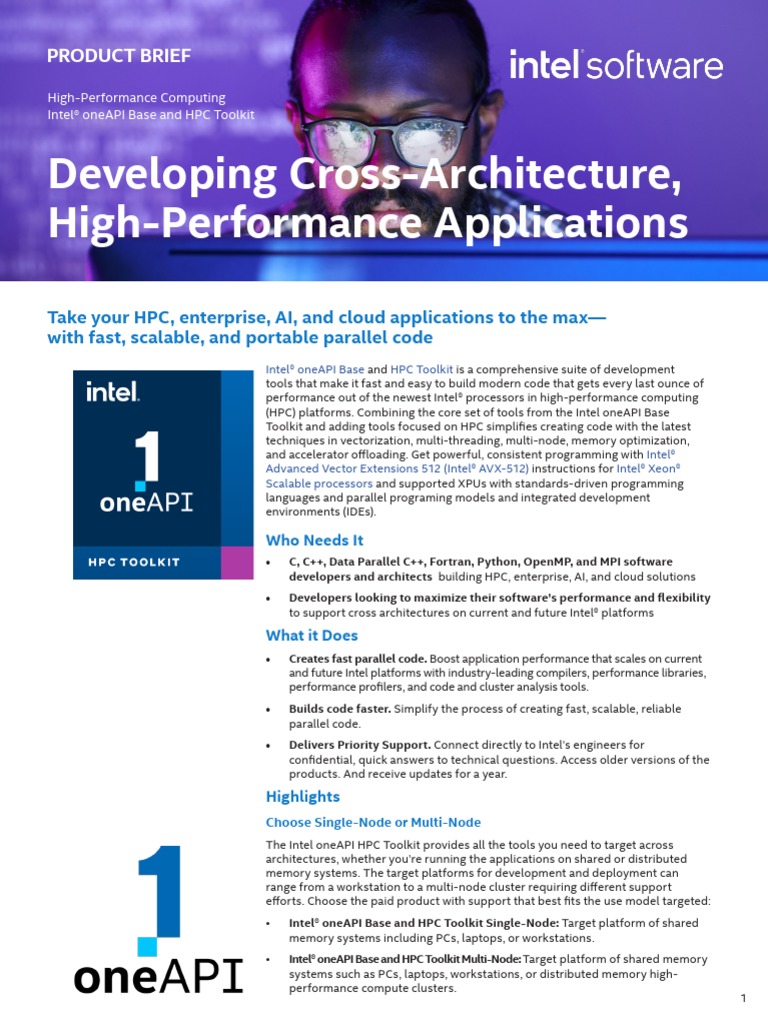 intel-oneapi-hpc-toolkit-product-brief | PDF