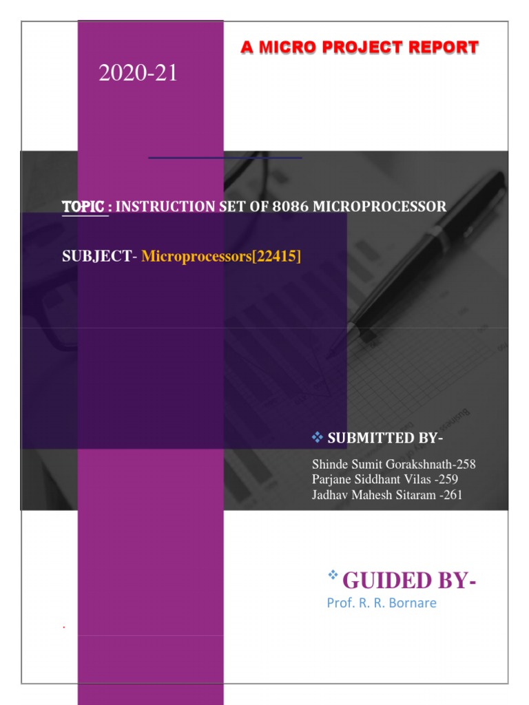 MIC Micro Project | PDF | Binary Coded Decimal | Manufactured Goods