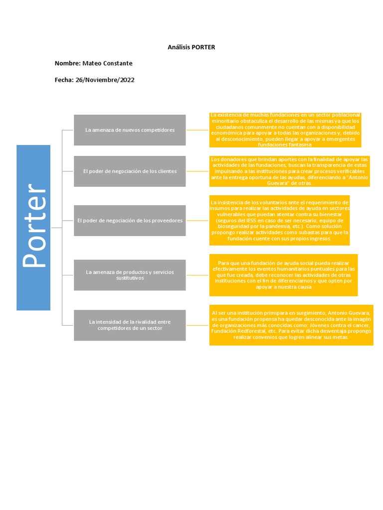 Análisis PORTER | PDF