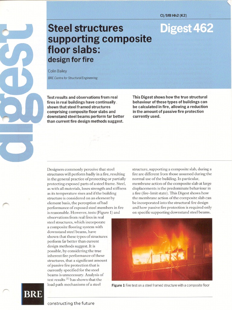 BRE Digest 462 Fire PDF | PDF