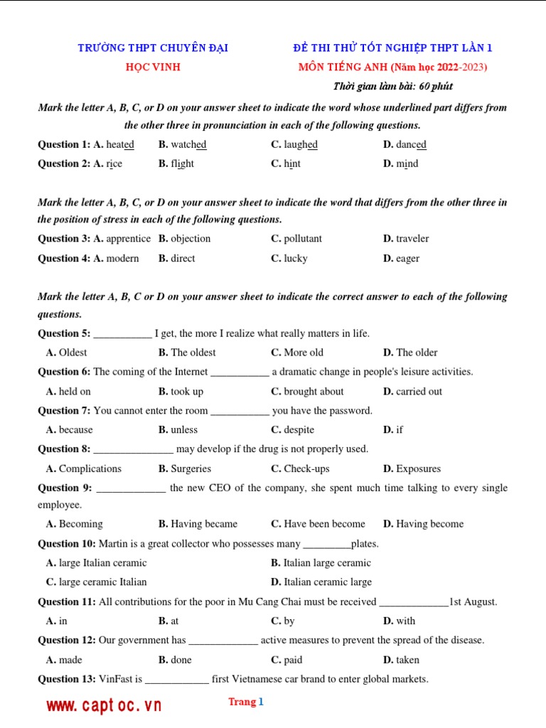 English Test Paper for High School Graduation | PDF | Steamboat | Car