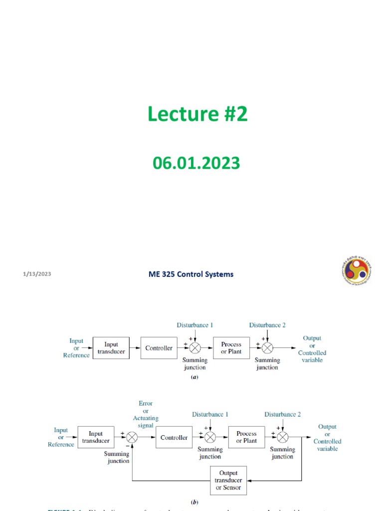 ME_325_ControlSystems_Lecture_2_2023.pdf | PDF | Control Theory ...