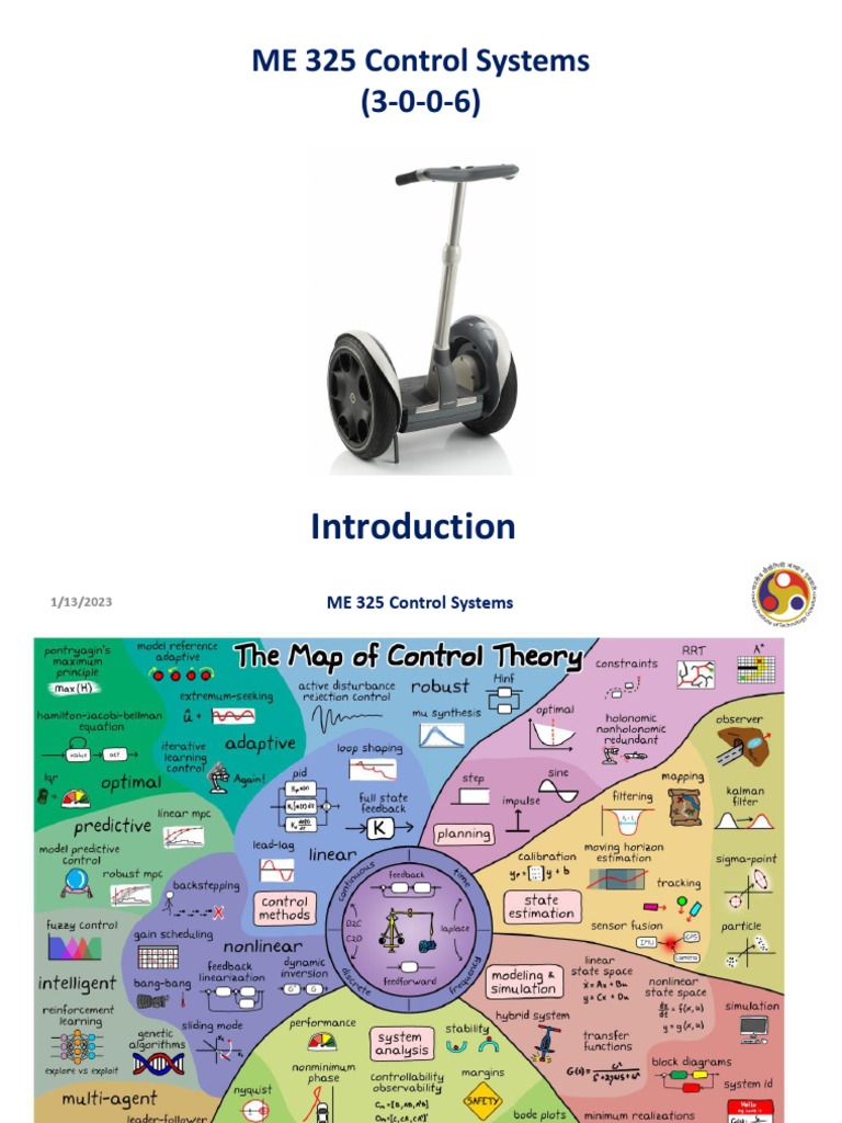 ME_325_ControlSystems_Lecture_1_2023.pdf | PDF | Control Theory | Feedback