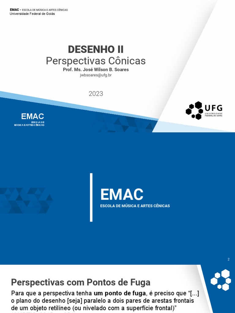 AULA 3 - Perspectivas Cônicas - Dois Pontos de Fuga | PDF | Perspectiva ...