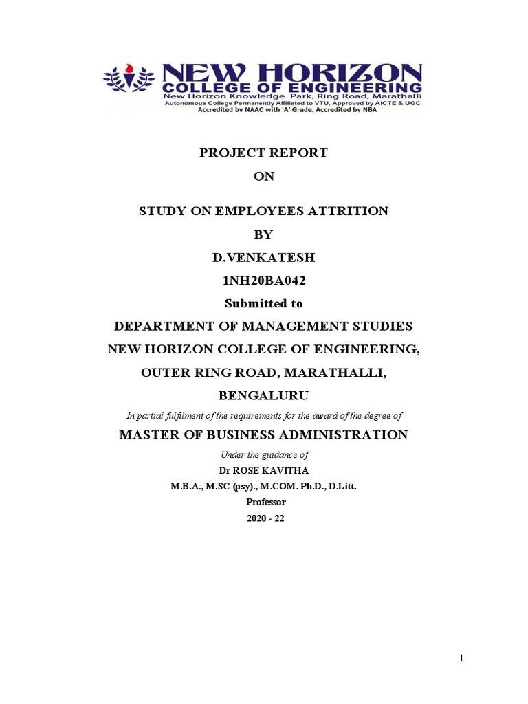Employee Attrition Analysis Report | PDF