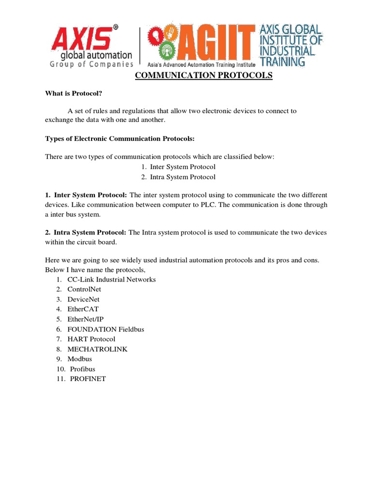 Communication Protocols PDF | PDF