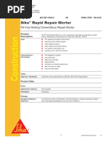 SikaQuick®-1000 Product Data Sheet | PDF | Concrete | Strength Of Materials