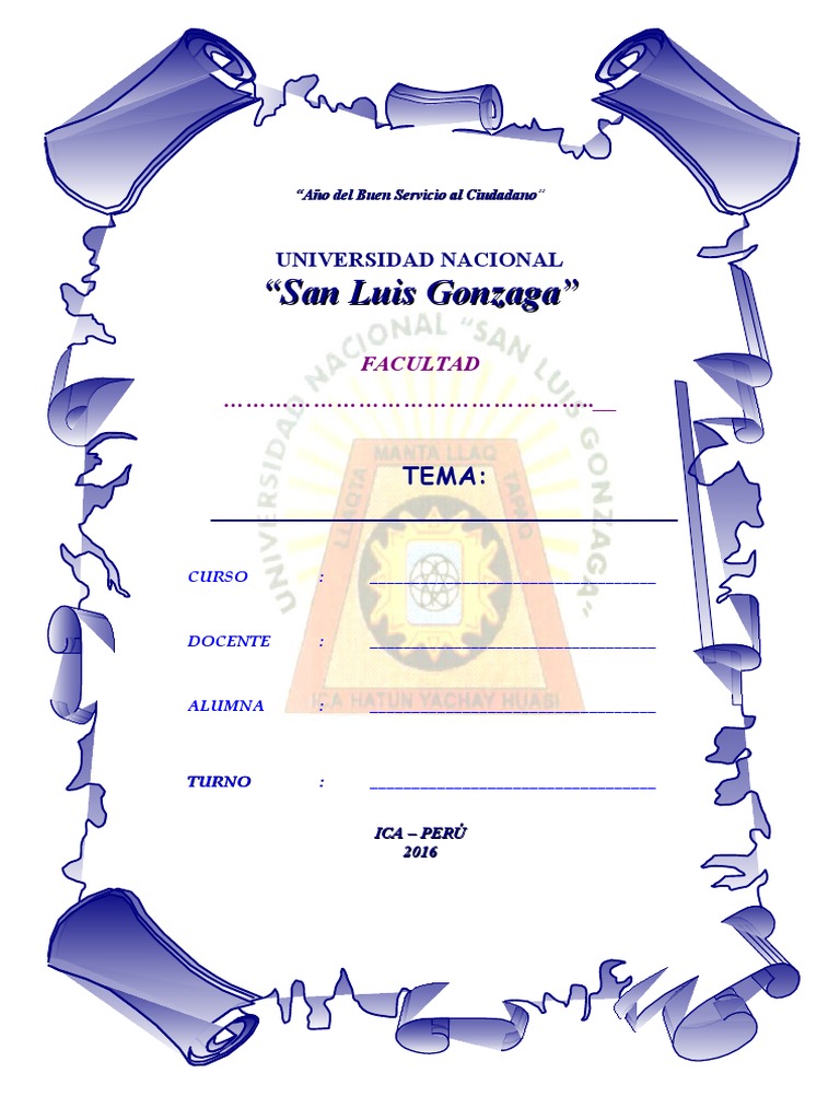 Modelo de Caratulas | PDF