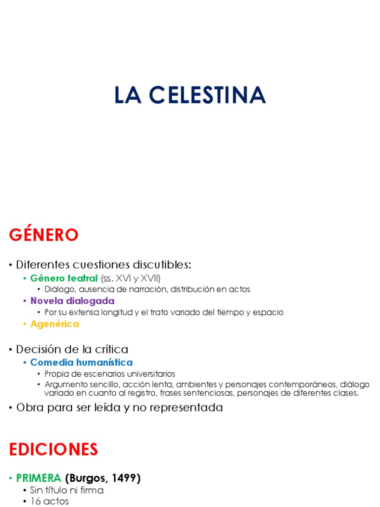 La Celestina PDF | PDF