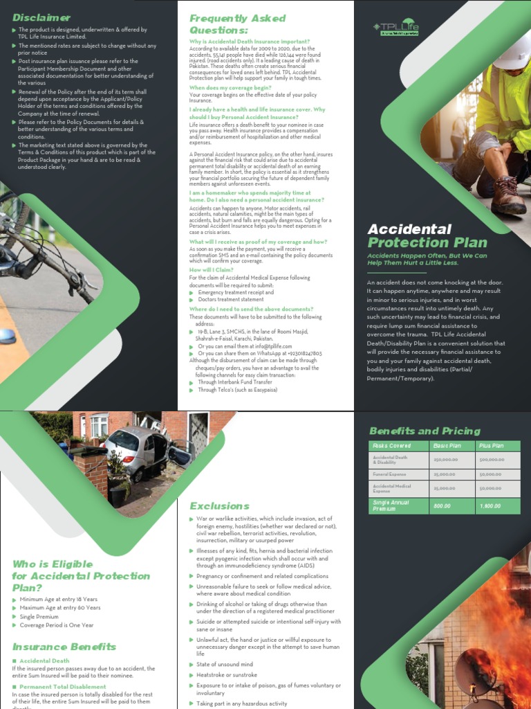 Accidental Protection Plan Brochure | PDF