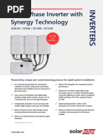 Se Three Phase Inverter With Synergy Technology 220v 230v Datasheet | PDF | Power Inverter ...