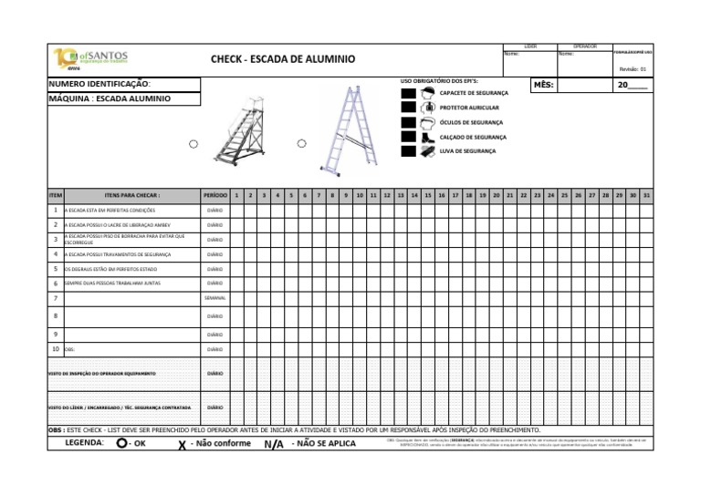 Check List de Escadas | PDF