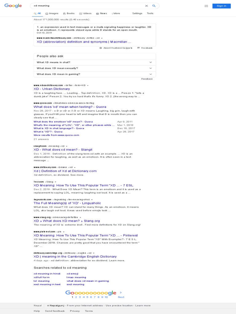 XD Meaning - Google Search | PDF | Slang | Human Communication