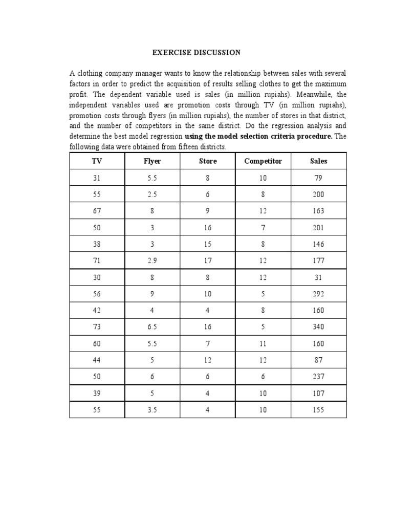 Exercise Discussion PDF | PDF | P Value | Statistical Significance Exercise Discussion PDF | PDF | P Value | Statistical Significance