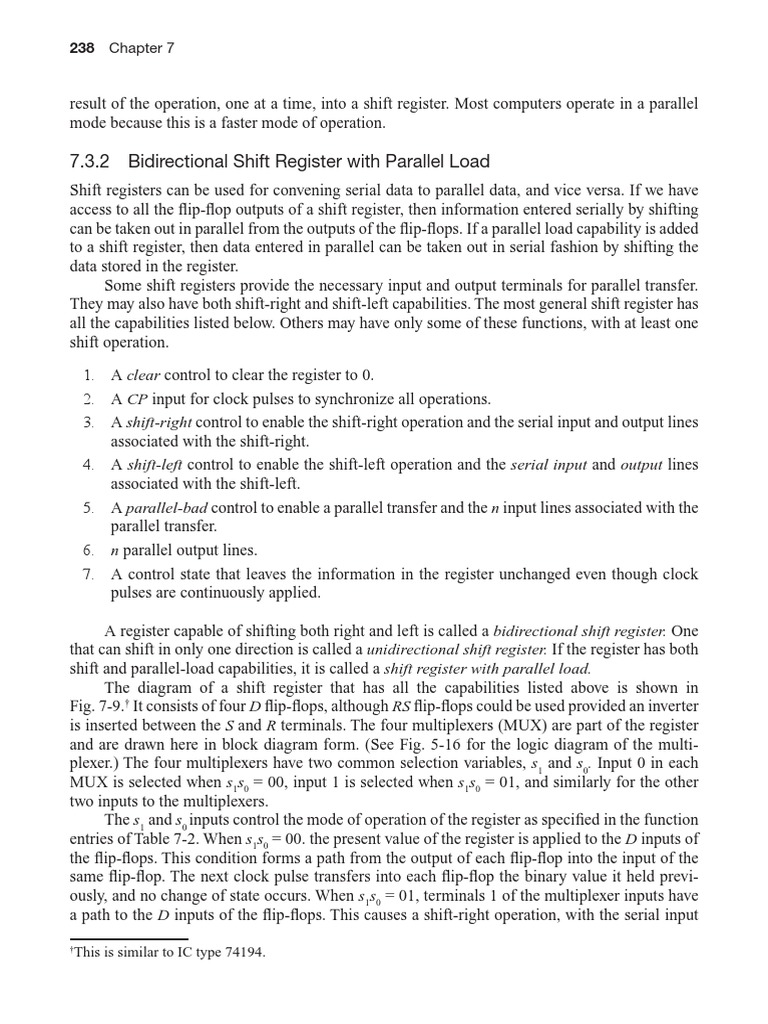 4-Bit Universal Shifter | PDF | Electronic Engineering | Manufactured Goods