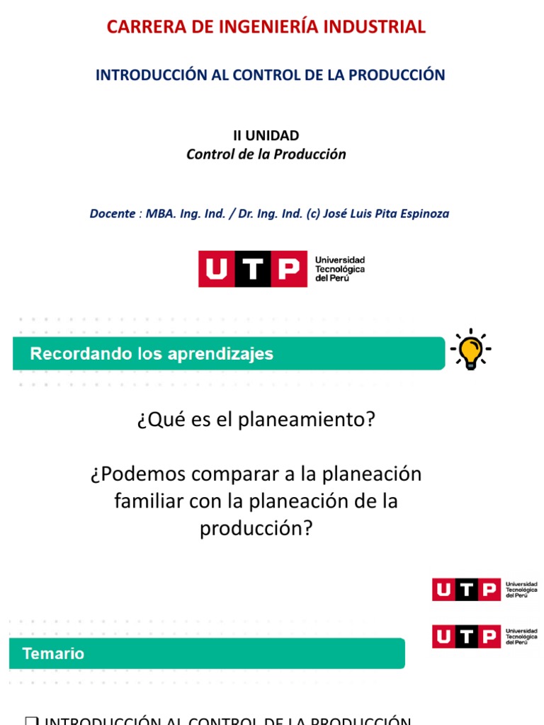 S06.s1 - INTRODUCCIÓN AL CONTROL DE LA PRODUCCIÓN PDF | PDF S06.s1 - INTRODUCCIÓN AL CONTROL DE LA PRODUCCIÓN PDF | PDF
