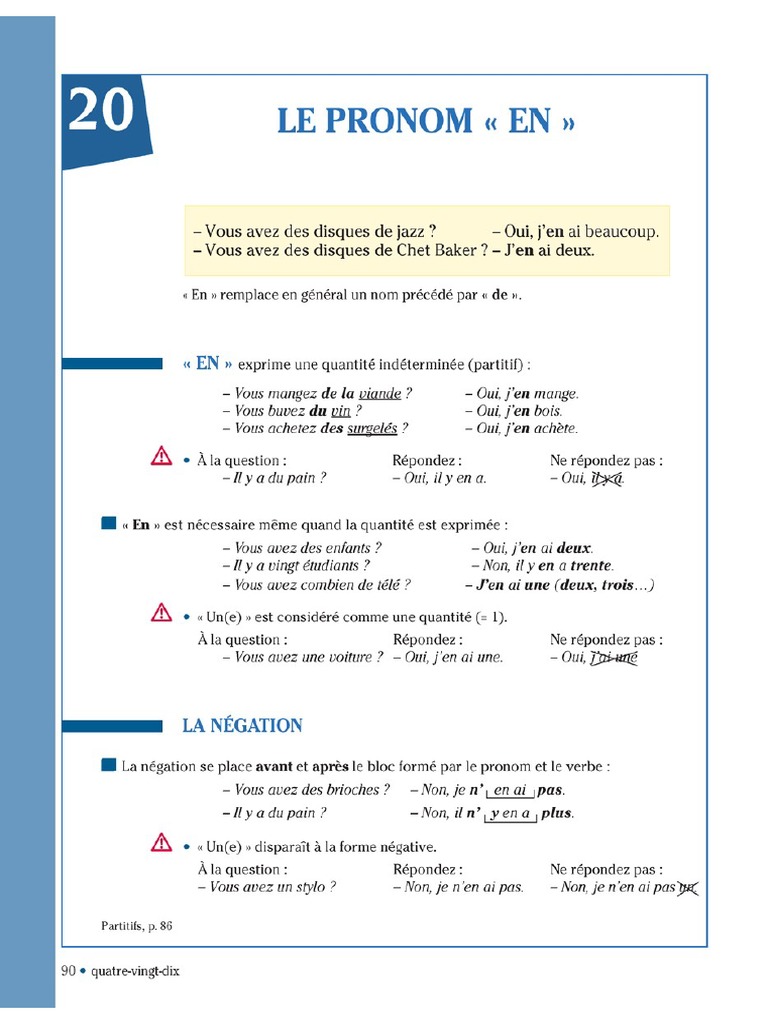 Le Pronom EN PDF | PDF