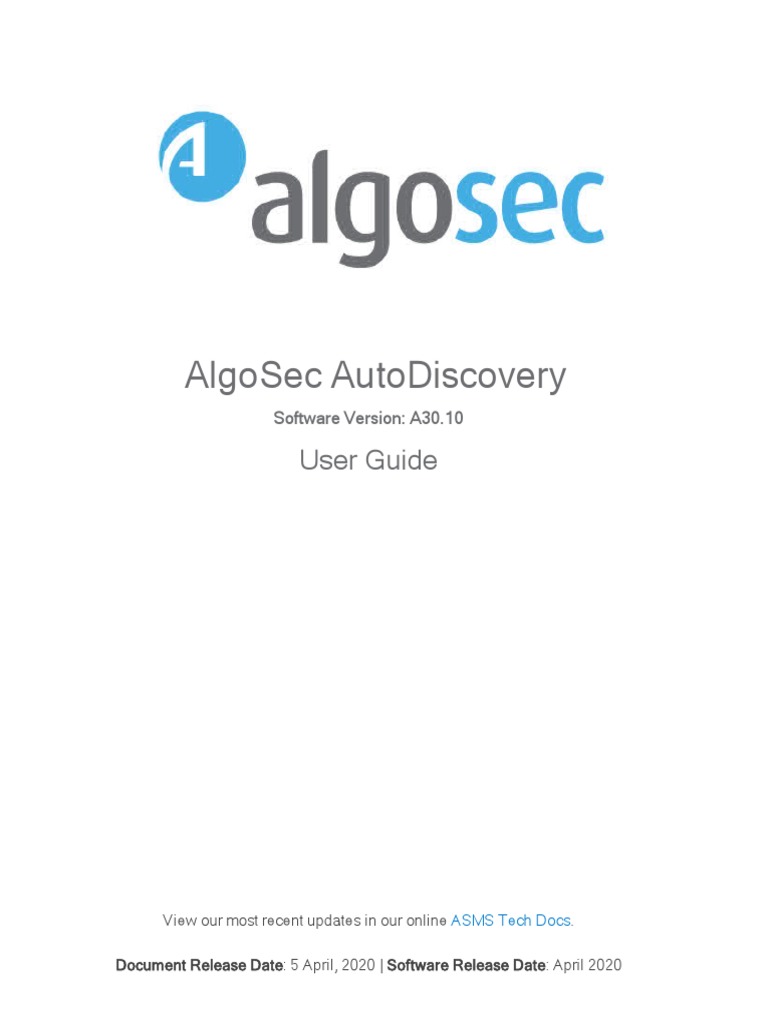 AutoDiscovery UserGuide | PDF