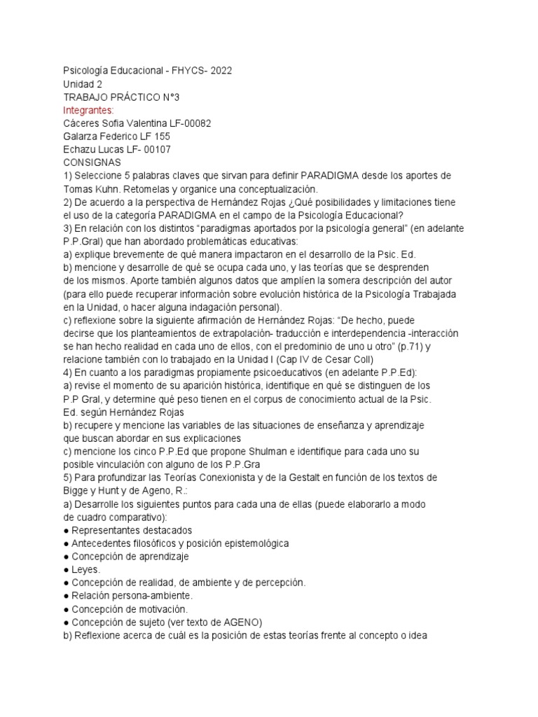 Tp3 Psico Educ | PDF