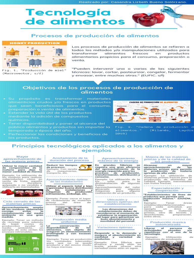 Tecnología y Conservación de Alimentos. Procesos de Producción de ...