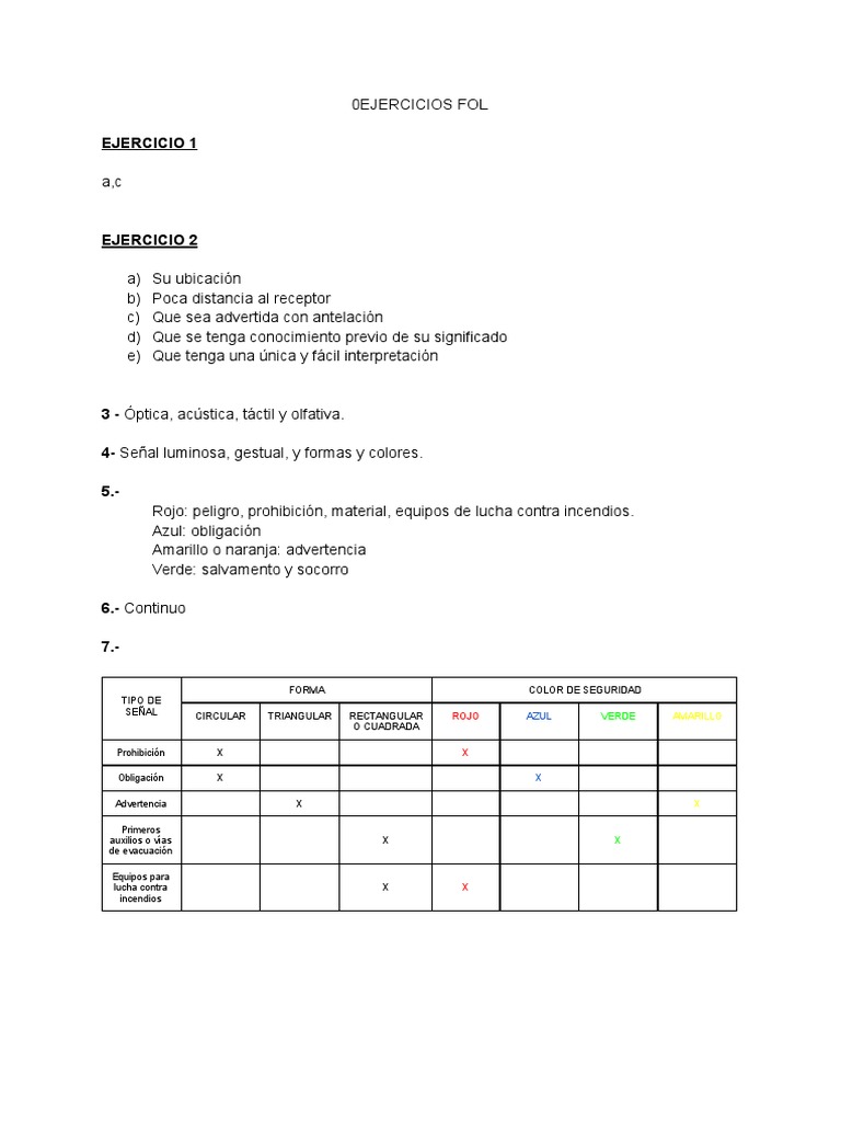 Ejercicios Fol | PDF