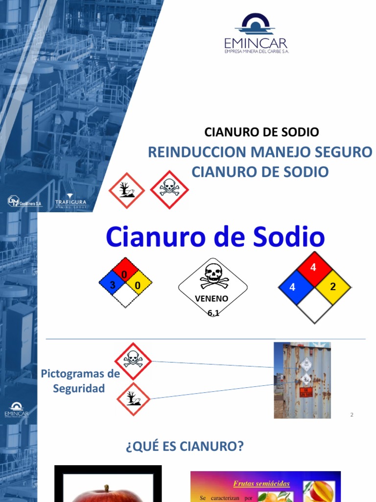 Manejo Seguro del Cianuro de Sodio | PDF