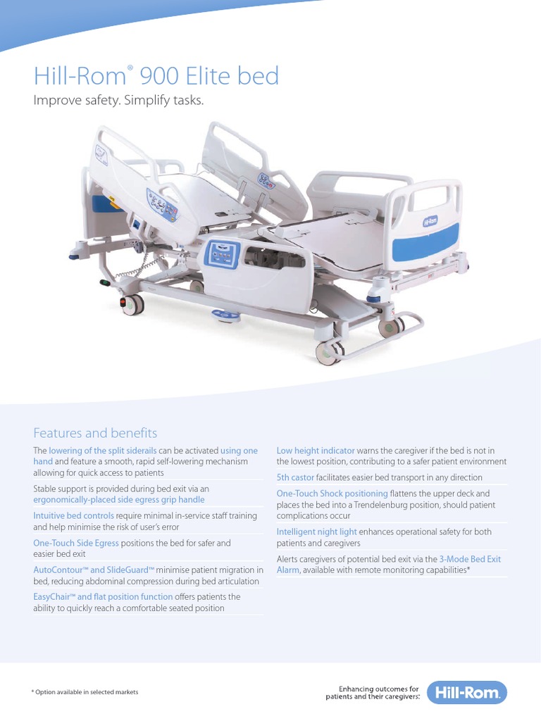 5EN129312-08 - Hillrom 900 Bed Technical Specification PDF | PDF