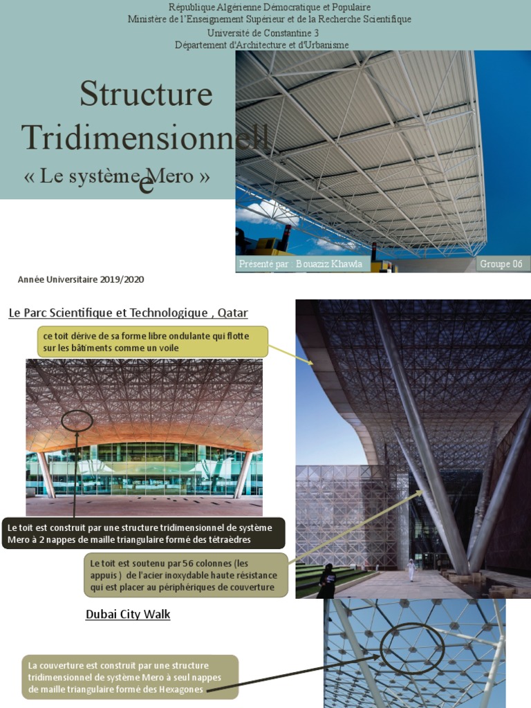 Structures Mero: Couvertures Innovantes | PDF