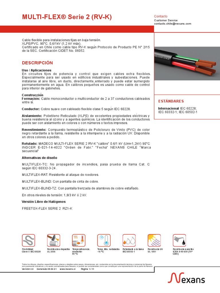 Cable RV - K Proyectos PDF | PDF