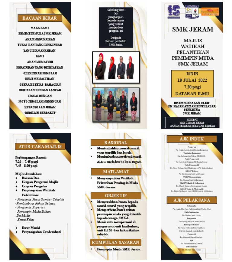 Watikah Pelantikan Pemimpin Muda (Black | PDF