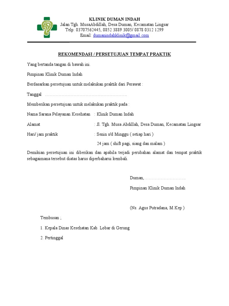 Form Pengajuan SIP Perawat.docx | PDF