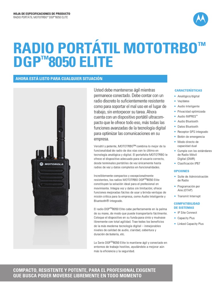 DGP8050 Elite | PDF | Bluetooth | Radio