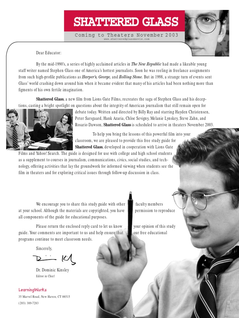 Shattered Glass Teacher Guide | PDF