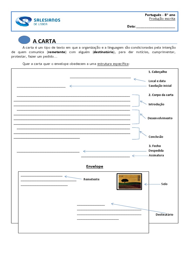 A Estrutura da Carta: Elementos Chave e Considerações para uma Redação ...