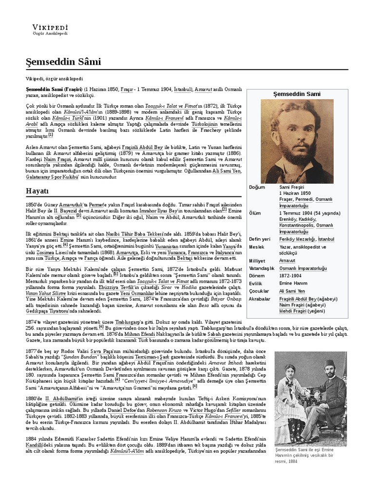 Şemseddin Sâmi | PDF