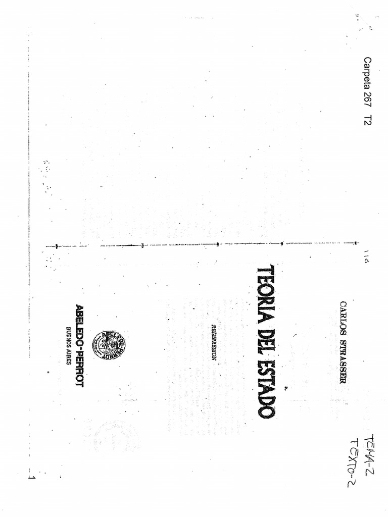 Teoria Del Estado - Strasser PDF | PDF