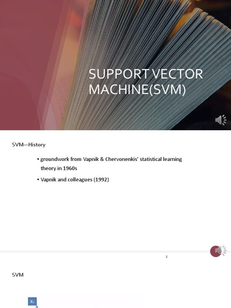 Support Vector Machine (SVM) PDF | PDF | Support Vector Machine | Mathematical Analysis