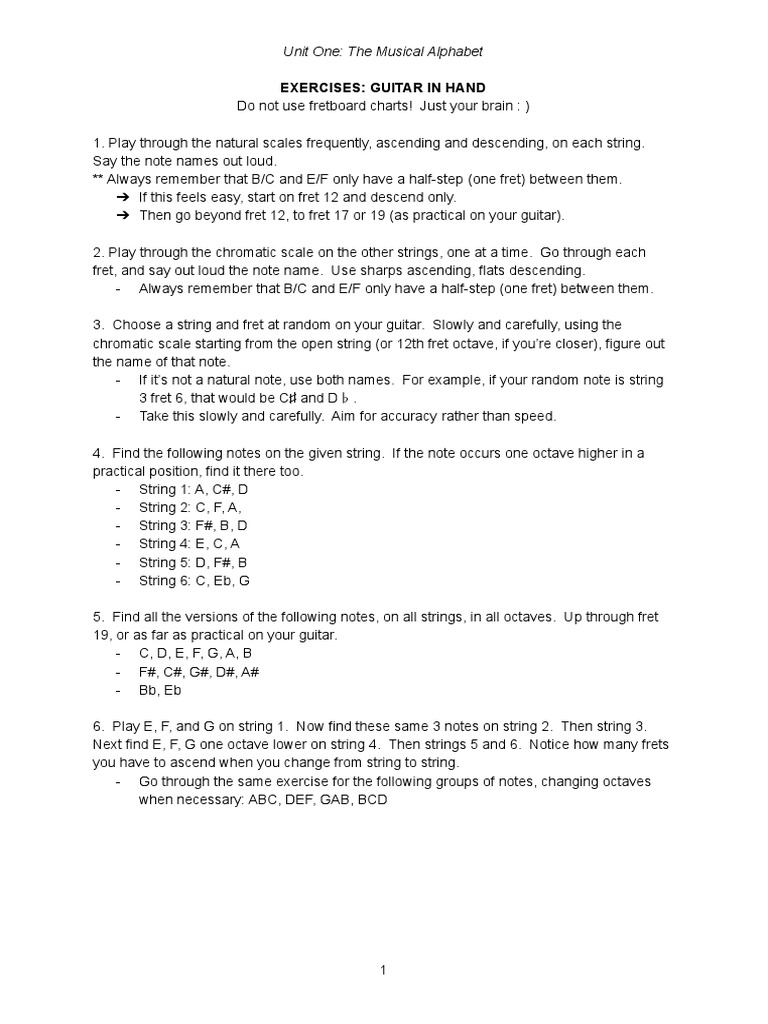 Guitar Theory Test.pdf | PDF