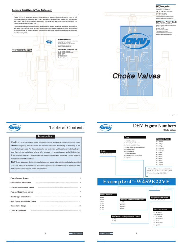 Choke Valve Catalog PDF | Download Free PDF | Valve | Steel